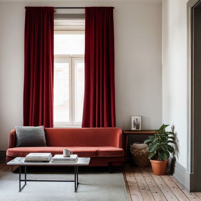 Red Curtains - Sheer & Blackout Red Curtains