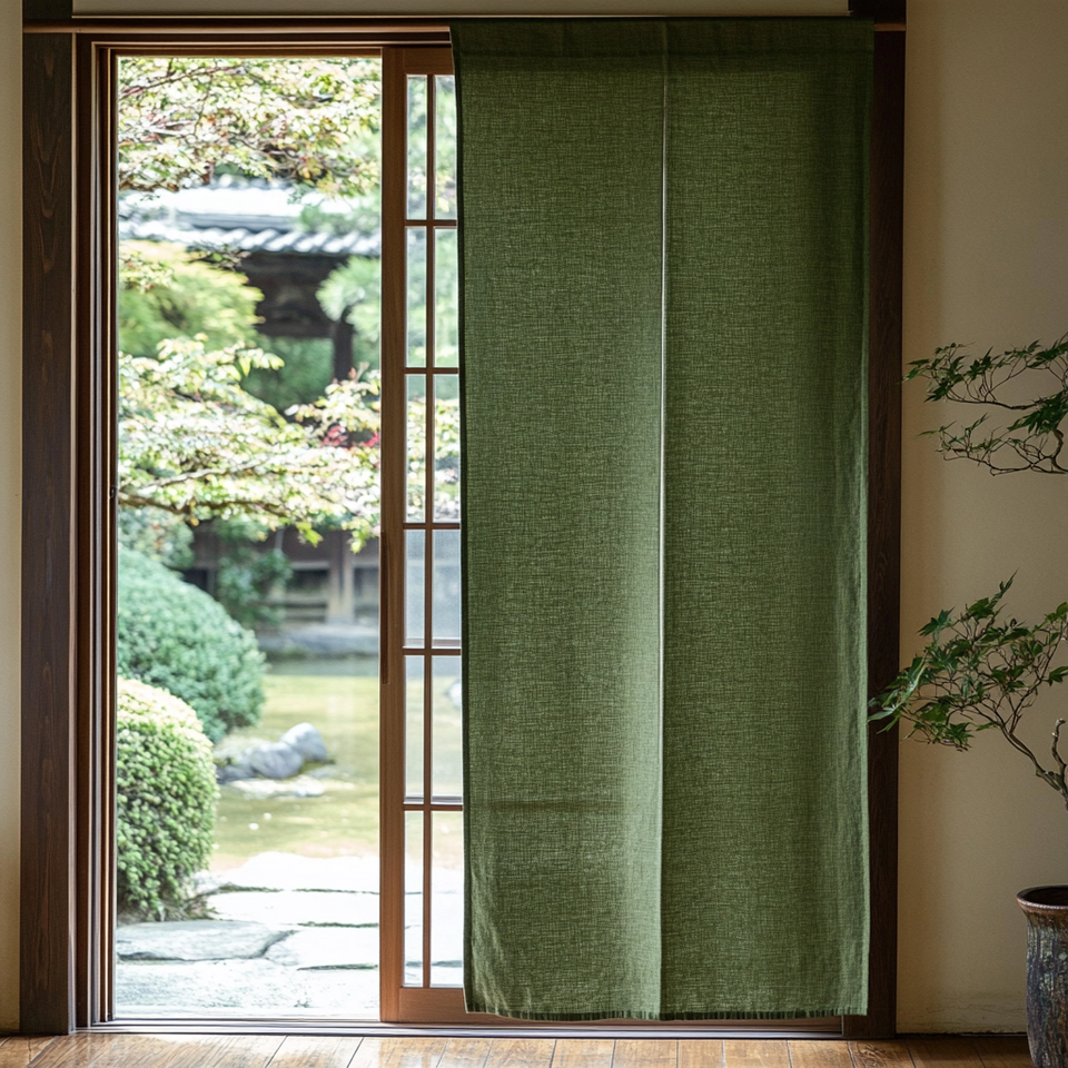 Japanese Curtains - Noren Drapes - 100% Premium Linen