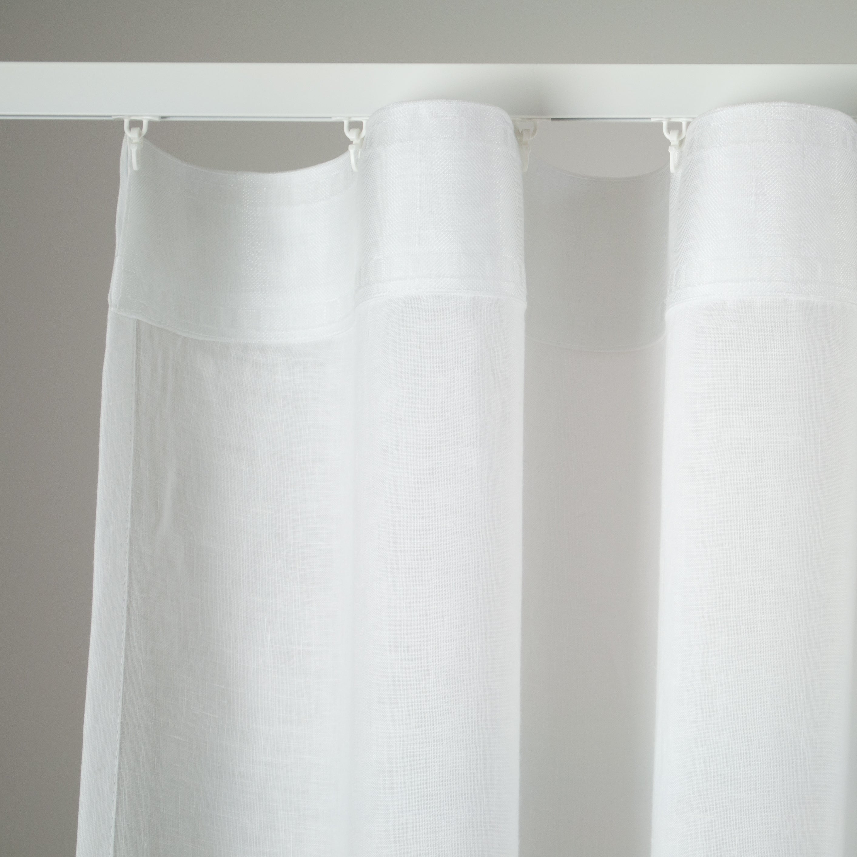Wavefold Linen Curtain - Unlined, Privacy Lined or Block Out - 280 cm ...
