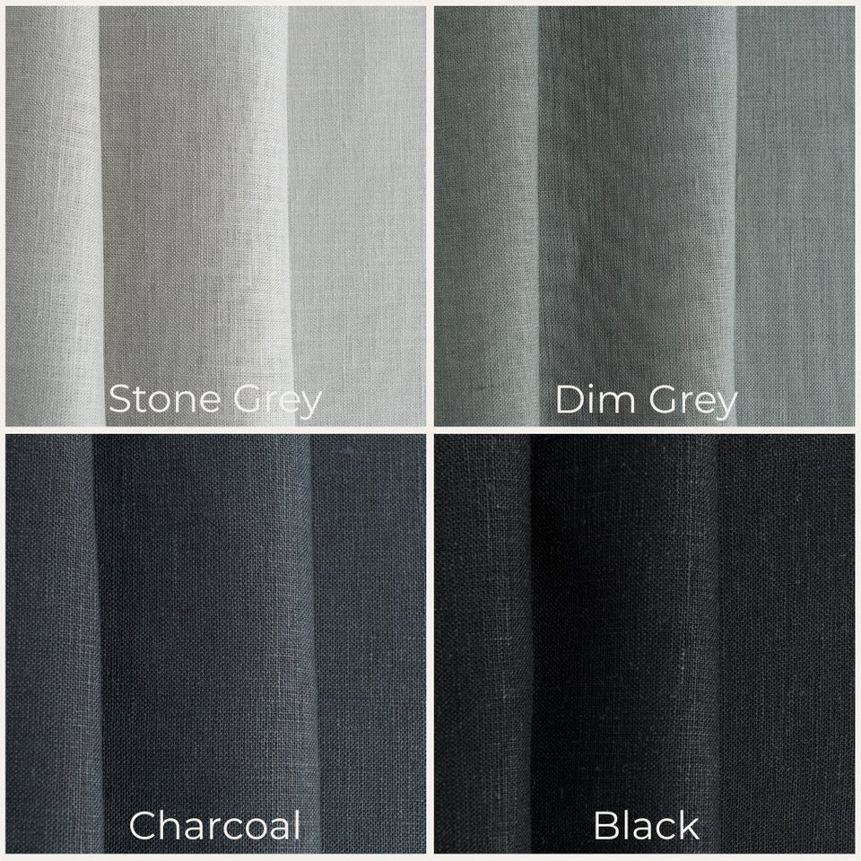 S-Fold 100% Linen Curtains with Cotton or Blackout Lining - Suitable ...