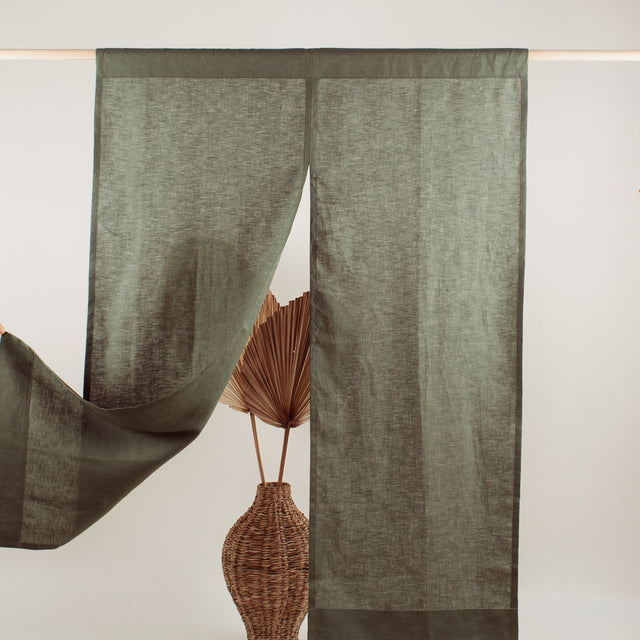 Japanese Curtains - Noren Drapes - 100% Premium Linen