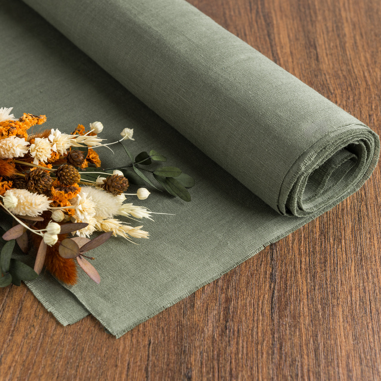 100% Natural Linen Fabric by the Metre – Different Colours & Sizes